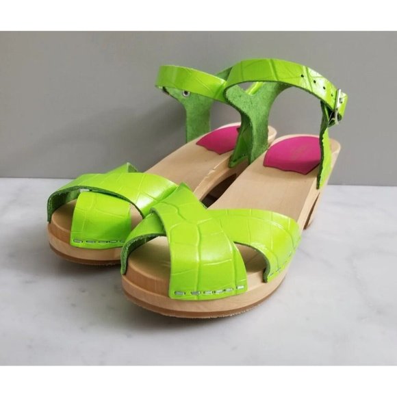 Swedish Hasbeens | Shoes | Swedish Hasbeens Mirja Heeled Clog Sandals ...